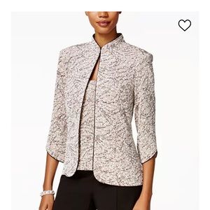 Alex Evenings | Jackets & Coats | Alex Evenings Printed Jacket And Top ...